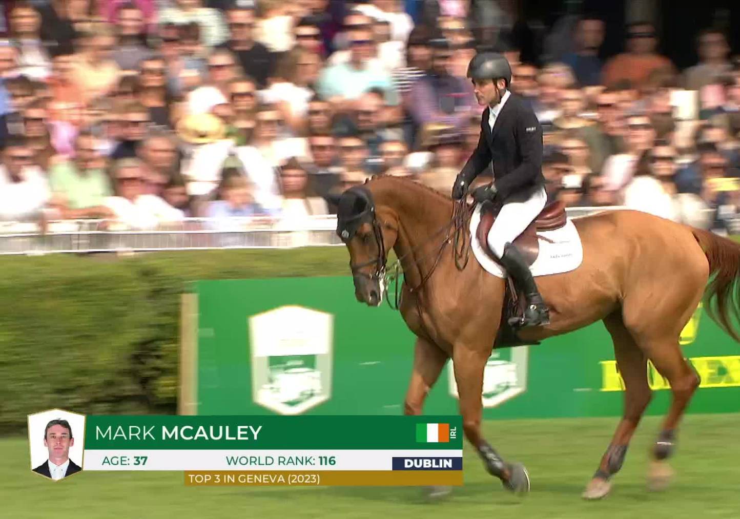 Mark Mcauley with Grs Lady Amaro - Dublin Horse Show 2024 - Round 1 - Video